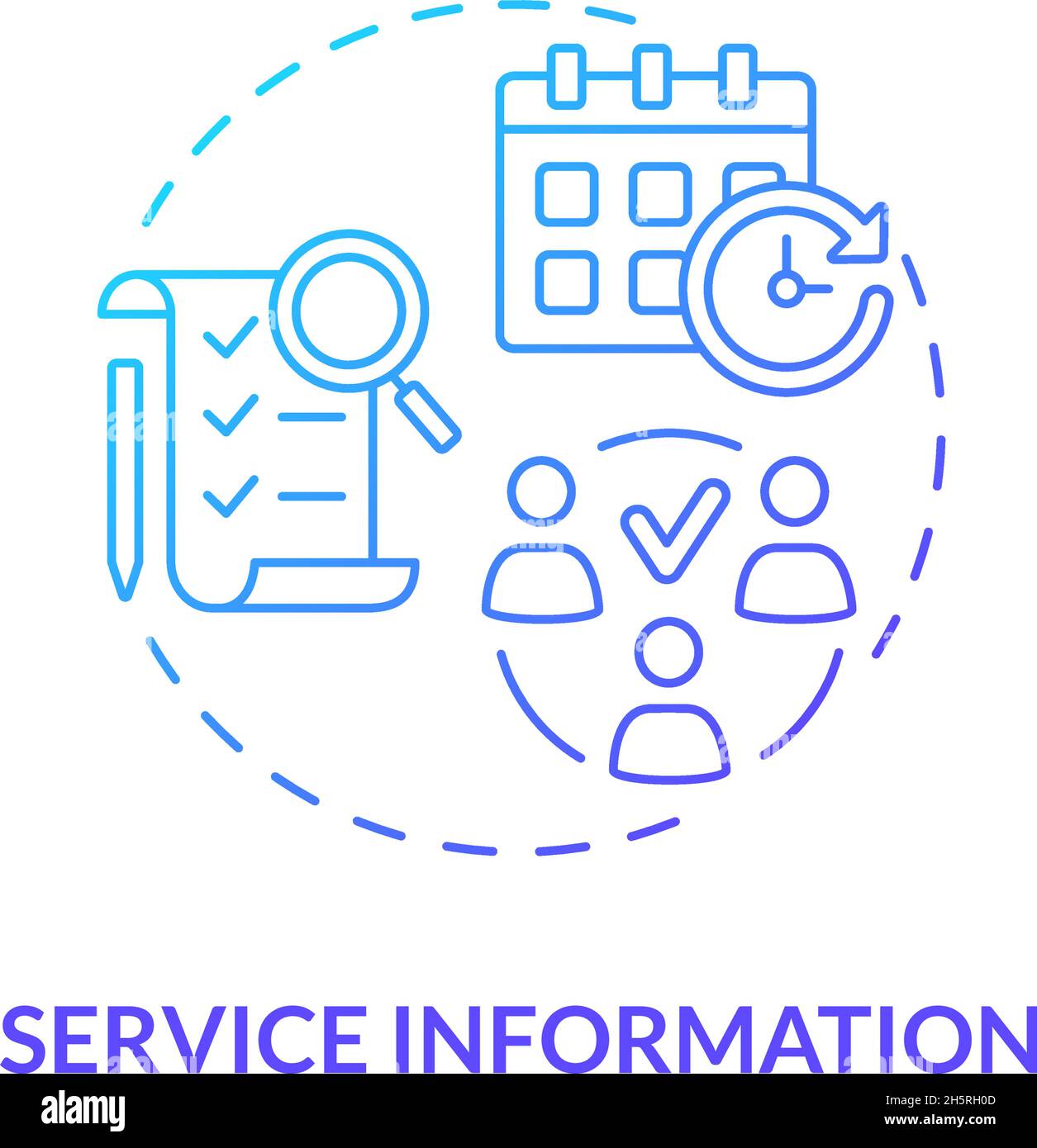 Service strategy blue gradient hi-res stock photography and images - Alamy