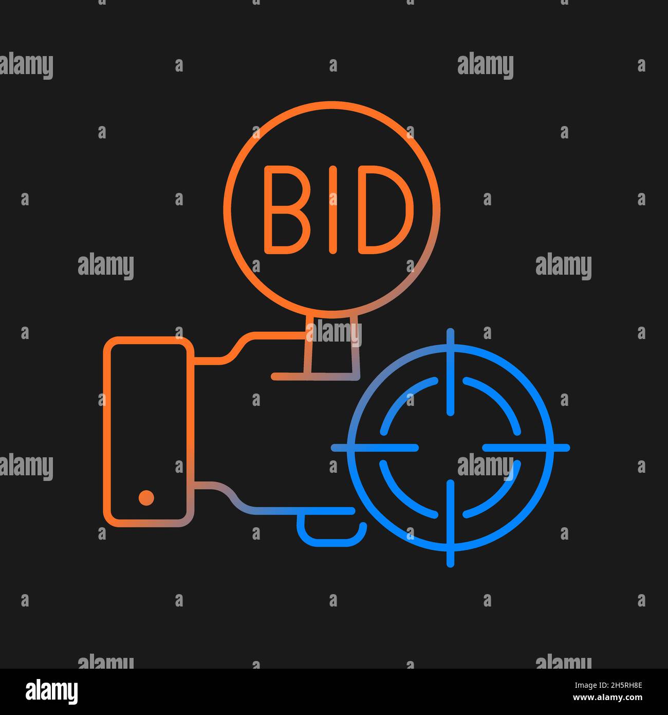 Bid sniper Stock Vector Images - Alamy