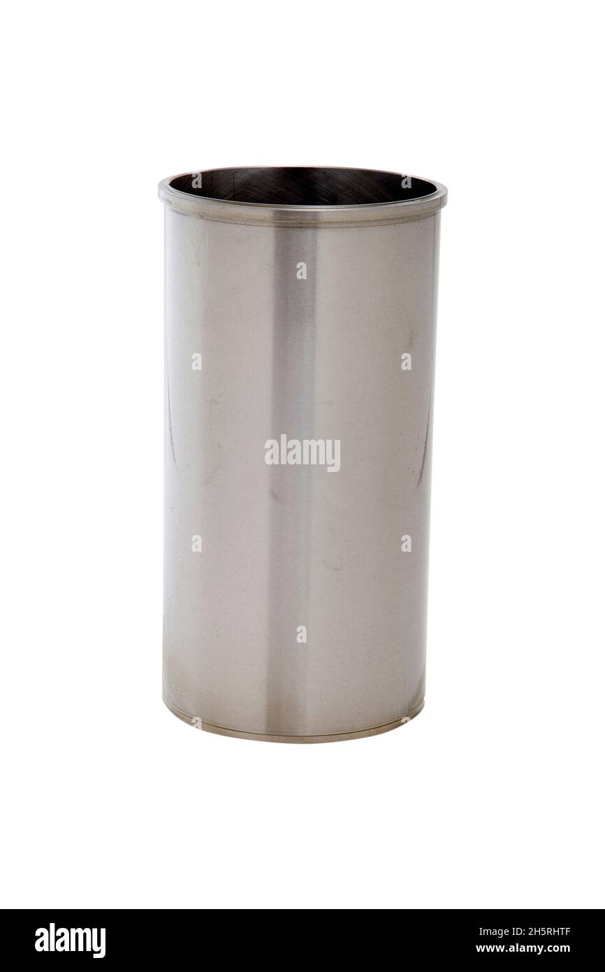 cylinder engine liner on white background Stock Photo - Alamy