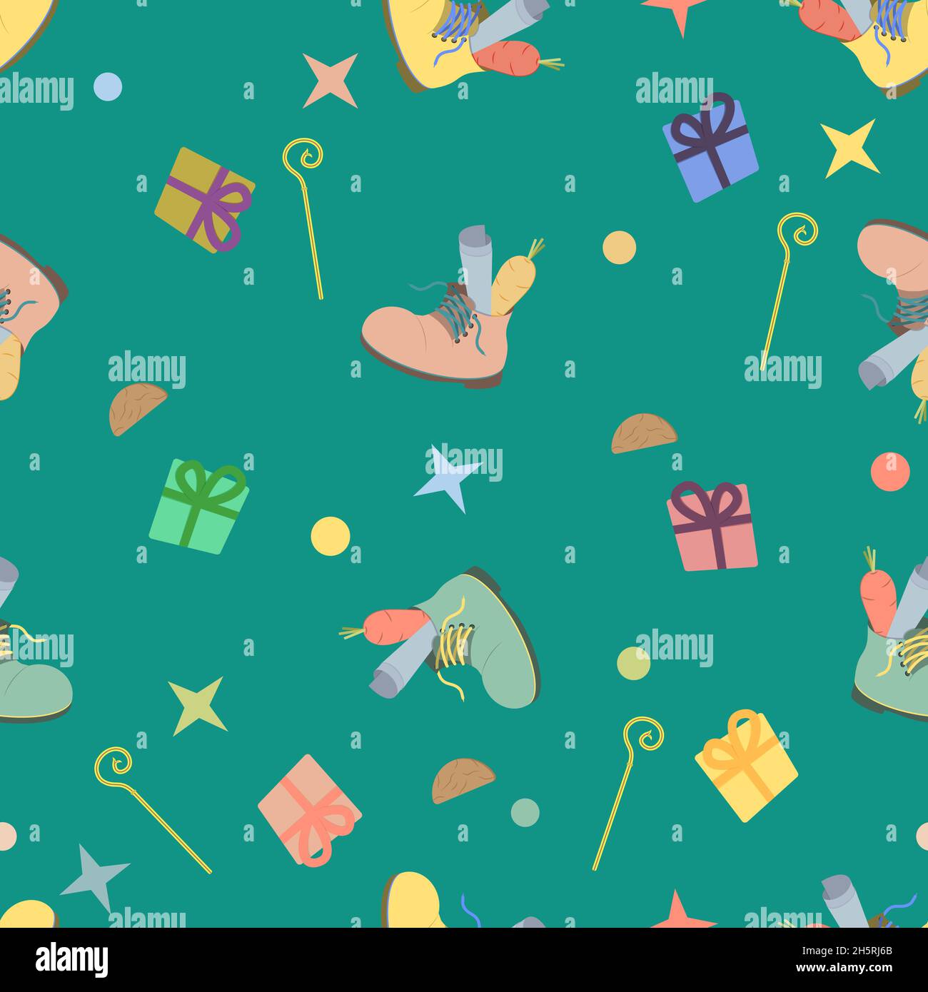 Dutch holiday Sinterklaas background Stock Vector Image & Art - Alamy