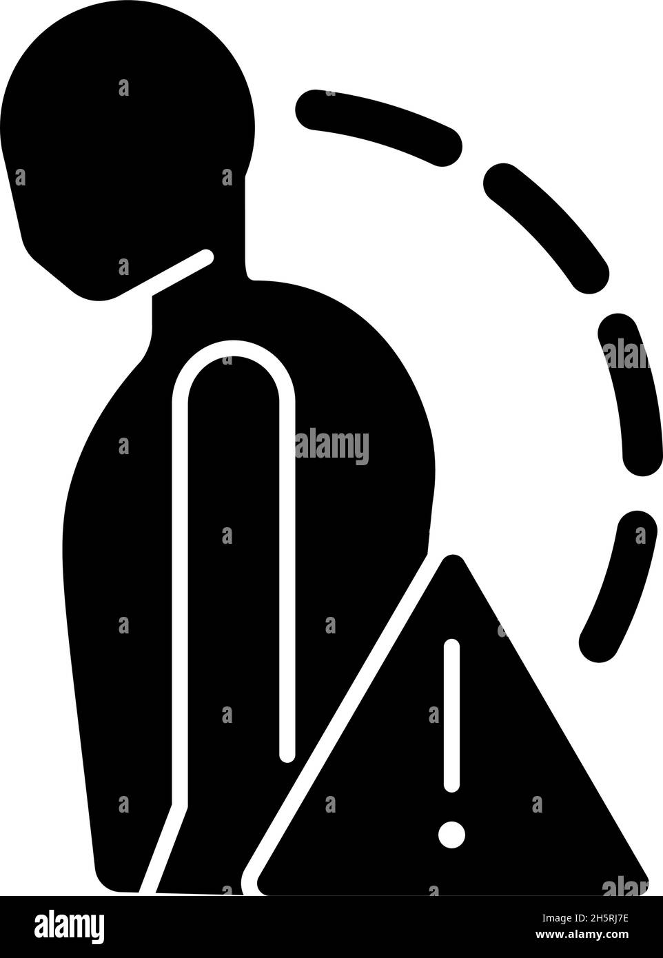 Severe stiff scoliosis black glyph icon Stock Vector Image & Art - Alamy