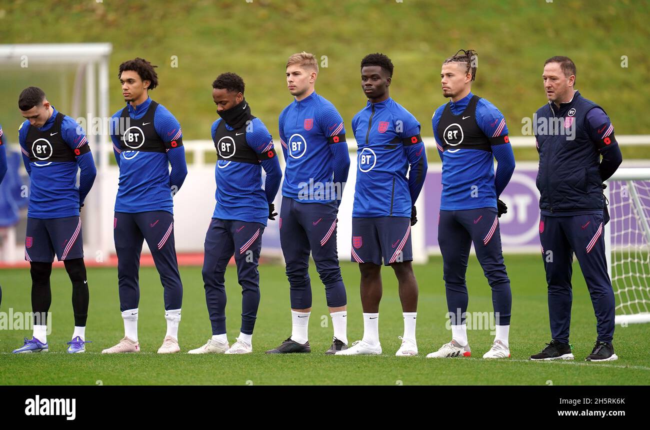 England's Phil Foden, Trent Alexander-Arnold, Raheem Sterling, Emile ...