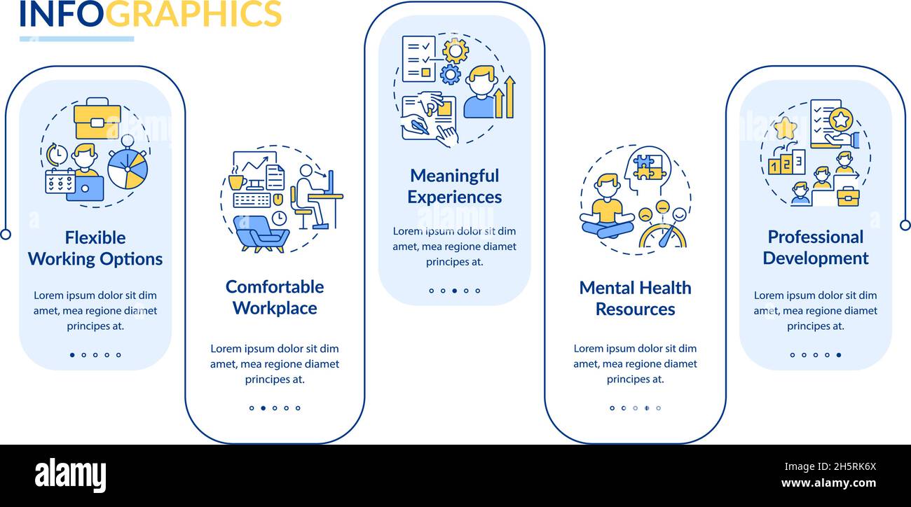 Employee perks vector infographic template Stock Vector Image & Art - Alamy