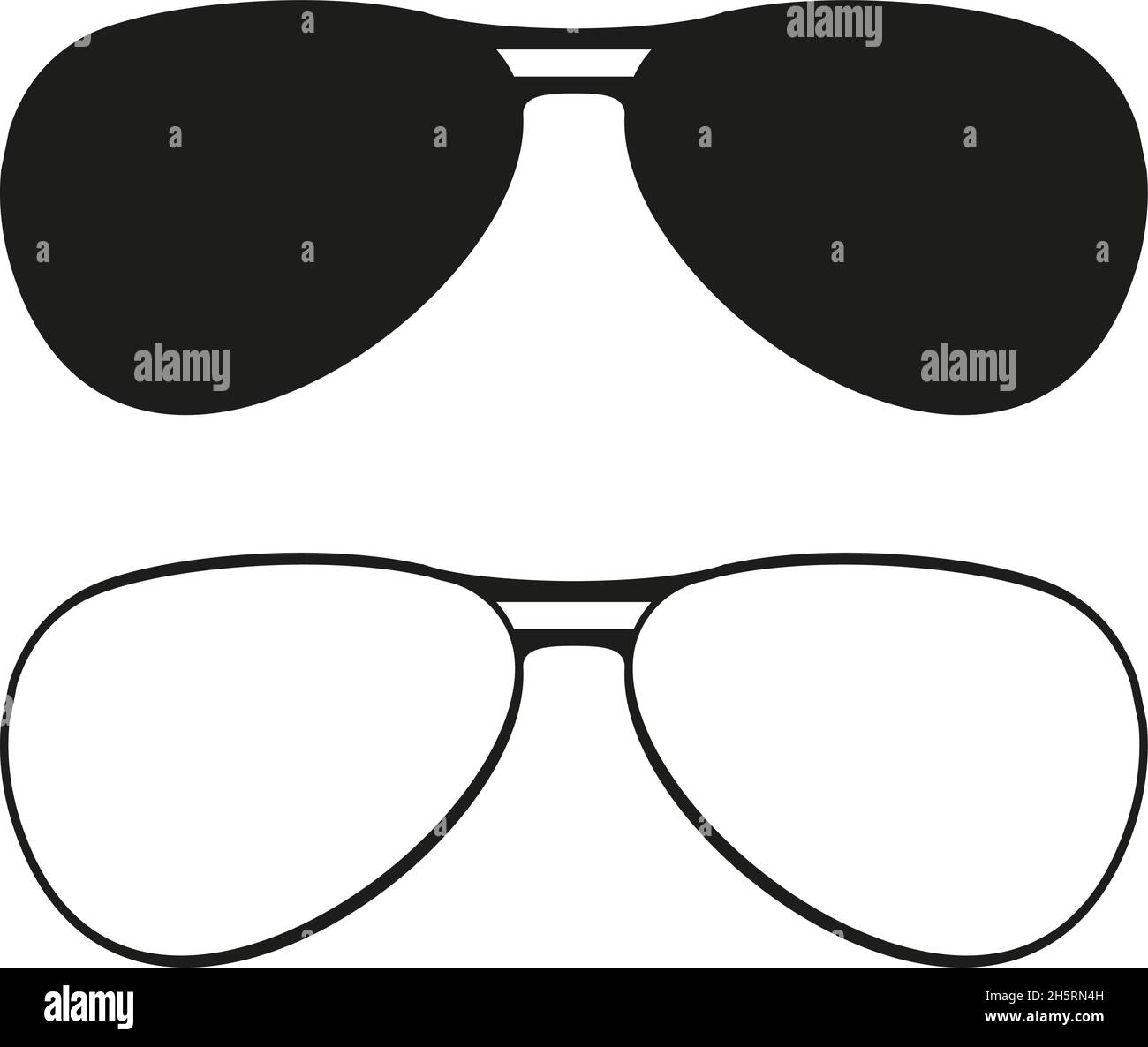 Sunglasses Set Isolated Icon On Flat Style Isolated Vector