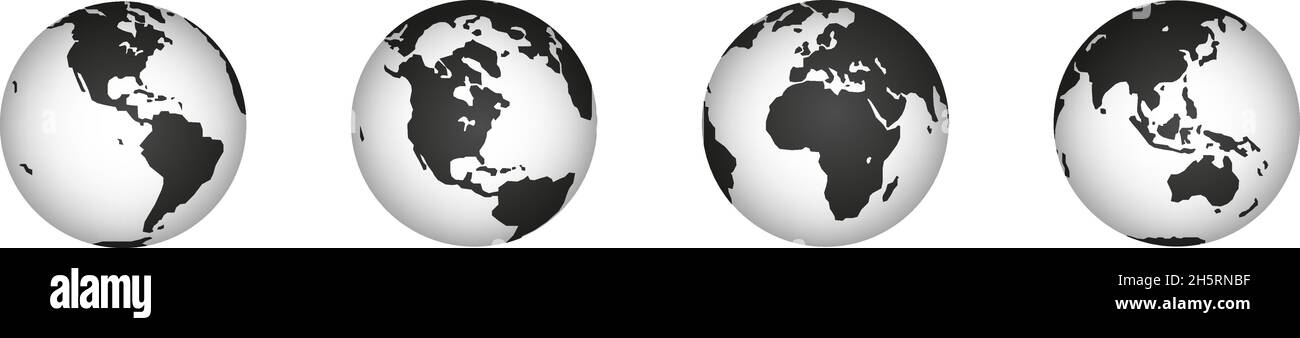 World globe background asia view Stock Vector Images - Alamy