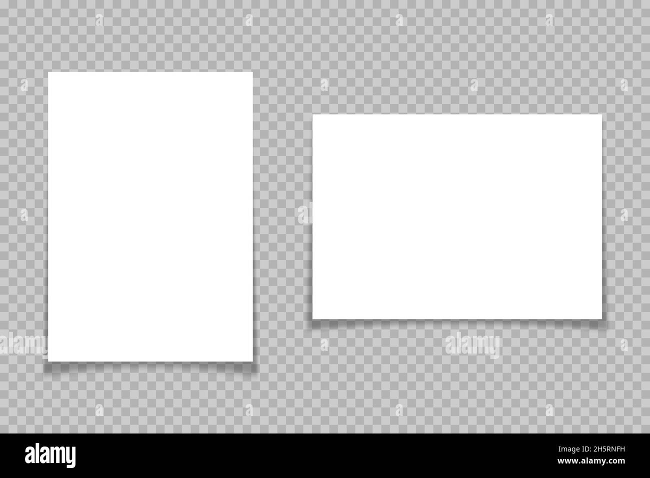 Paper mockup in realistic style on transparent background. Isolated ...