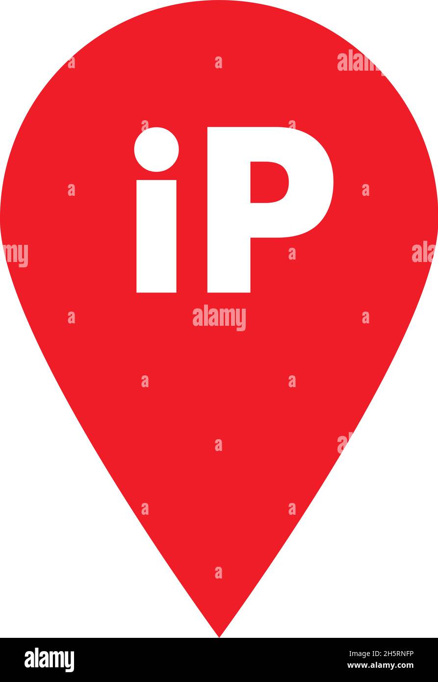 Ip address icon vector vectors Cut Out Stock Images & Pictures - Alamy