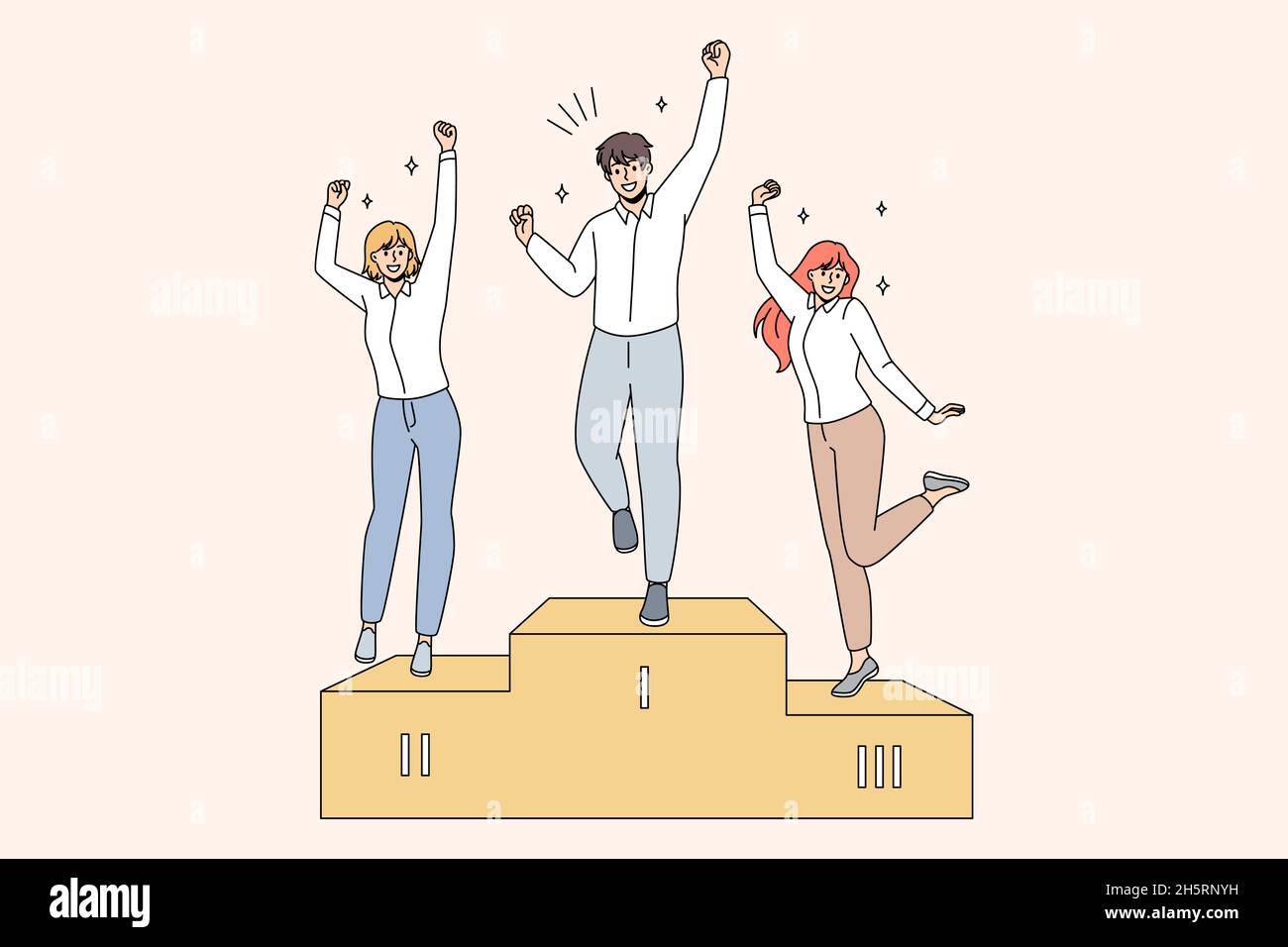 Medal ceremony podium awarded Stock Vector Images - Alamy