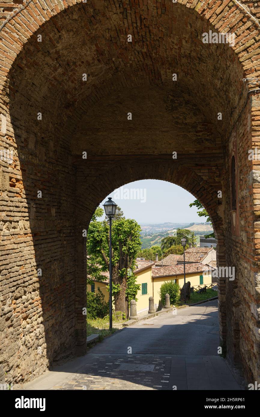 Bertinoro, Forli Cesena province, Emilia-Romagna, Italy: old typical ...