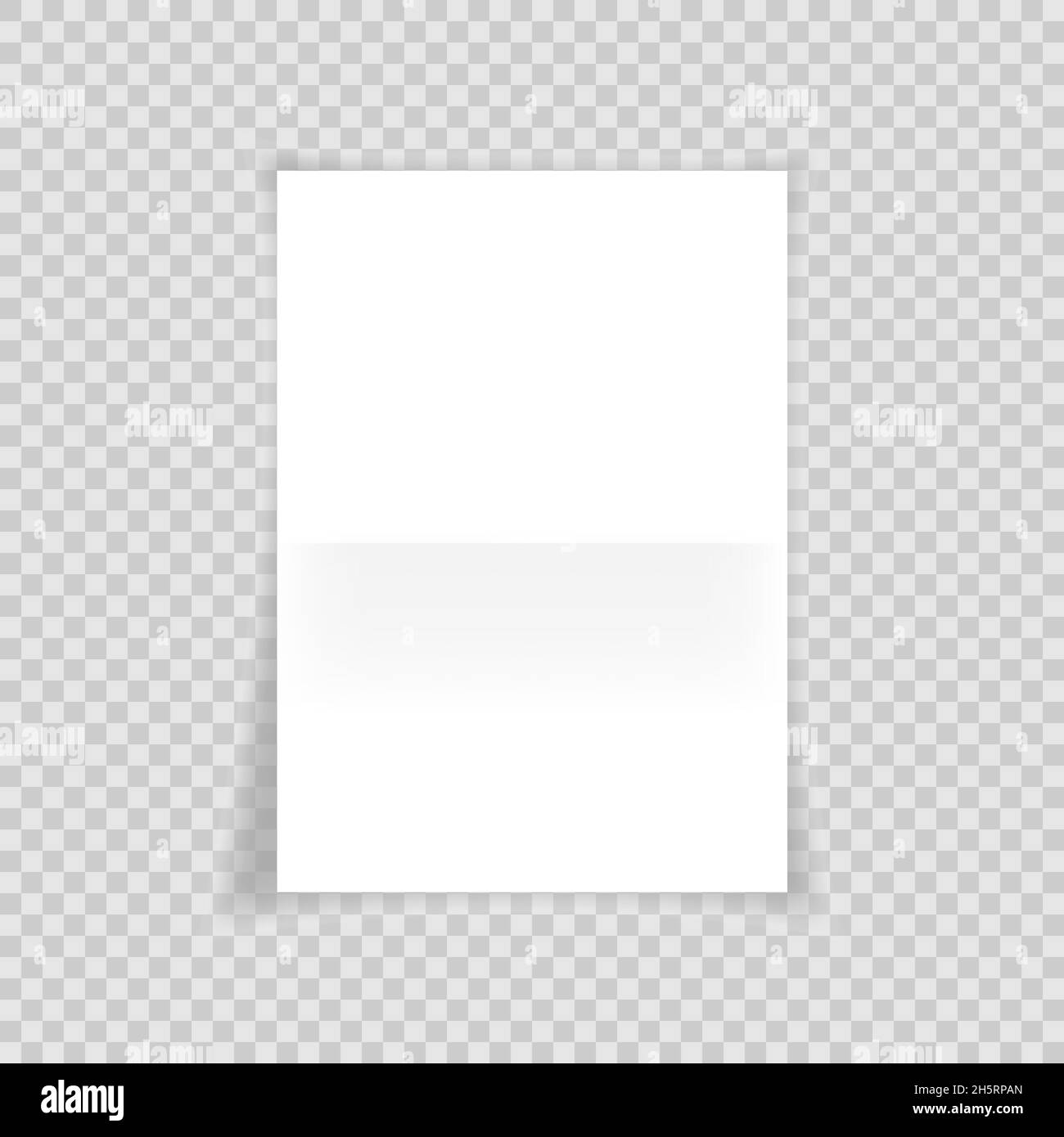 Paper on transparent background for banner design. Vector illustration ...
