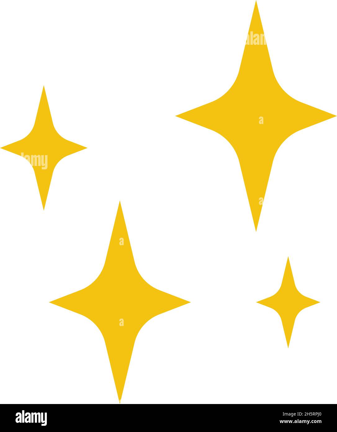 Shine star in flat style. Isolated icon, vector illustration for wab ...