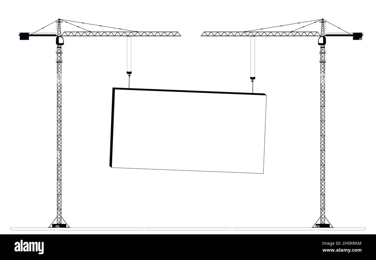 Tower crane service isolated hi-res stock photography and images - Alamy
