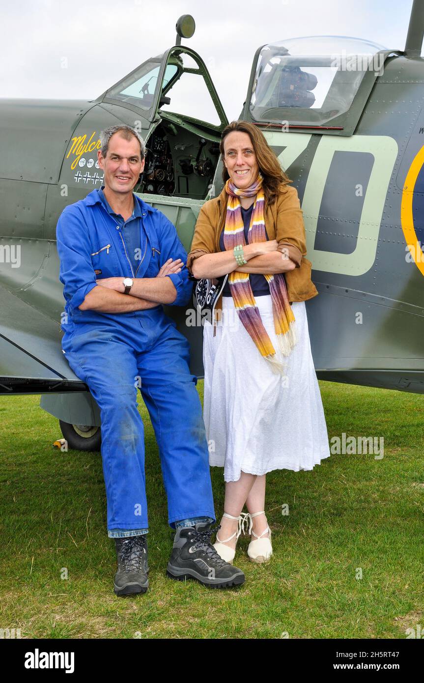 Sarah Hanna, married name Sarah Carr, owner of Supermarine Spitfire IX ...