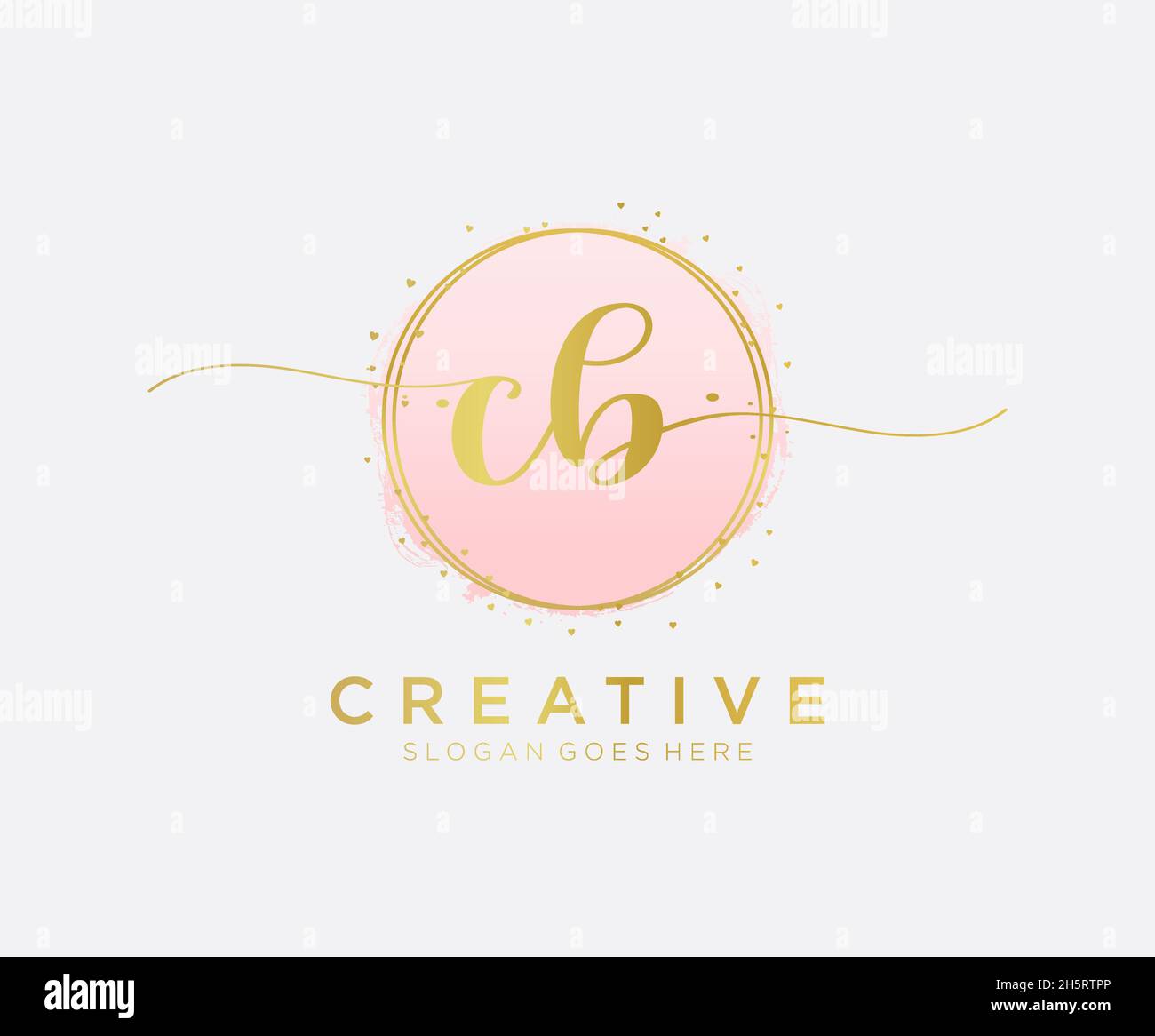 CB feminine logo. Usable for Nature, Salon, Spa, Cosmetic and Beauty ...