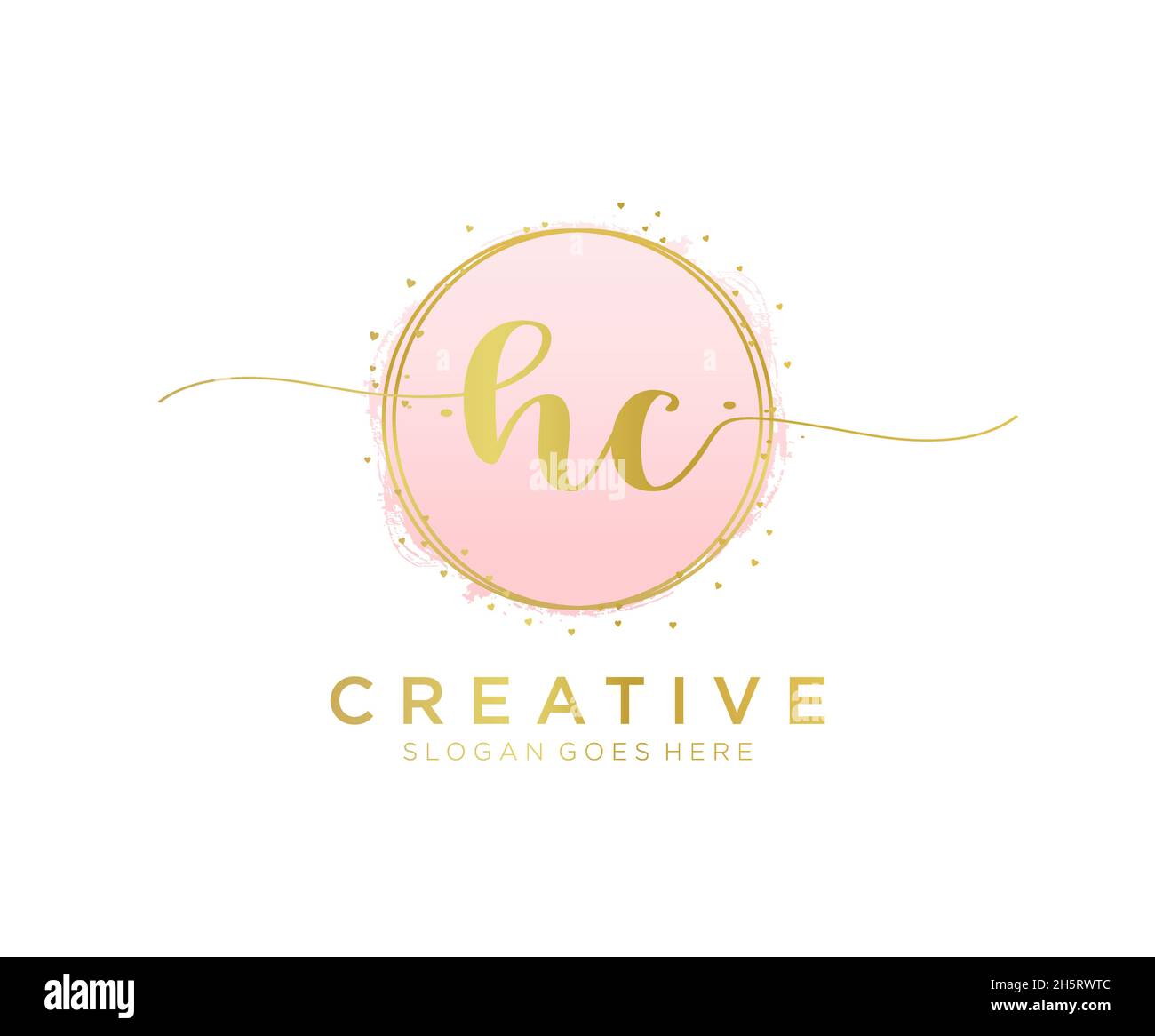 HC feminine logo. Usable for Nature, Salon, Spa, Cosmetic and Beauty ...