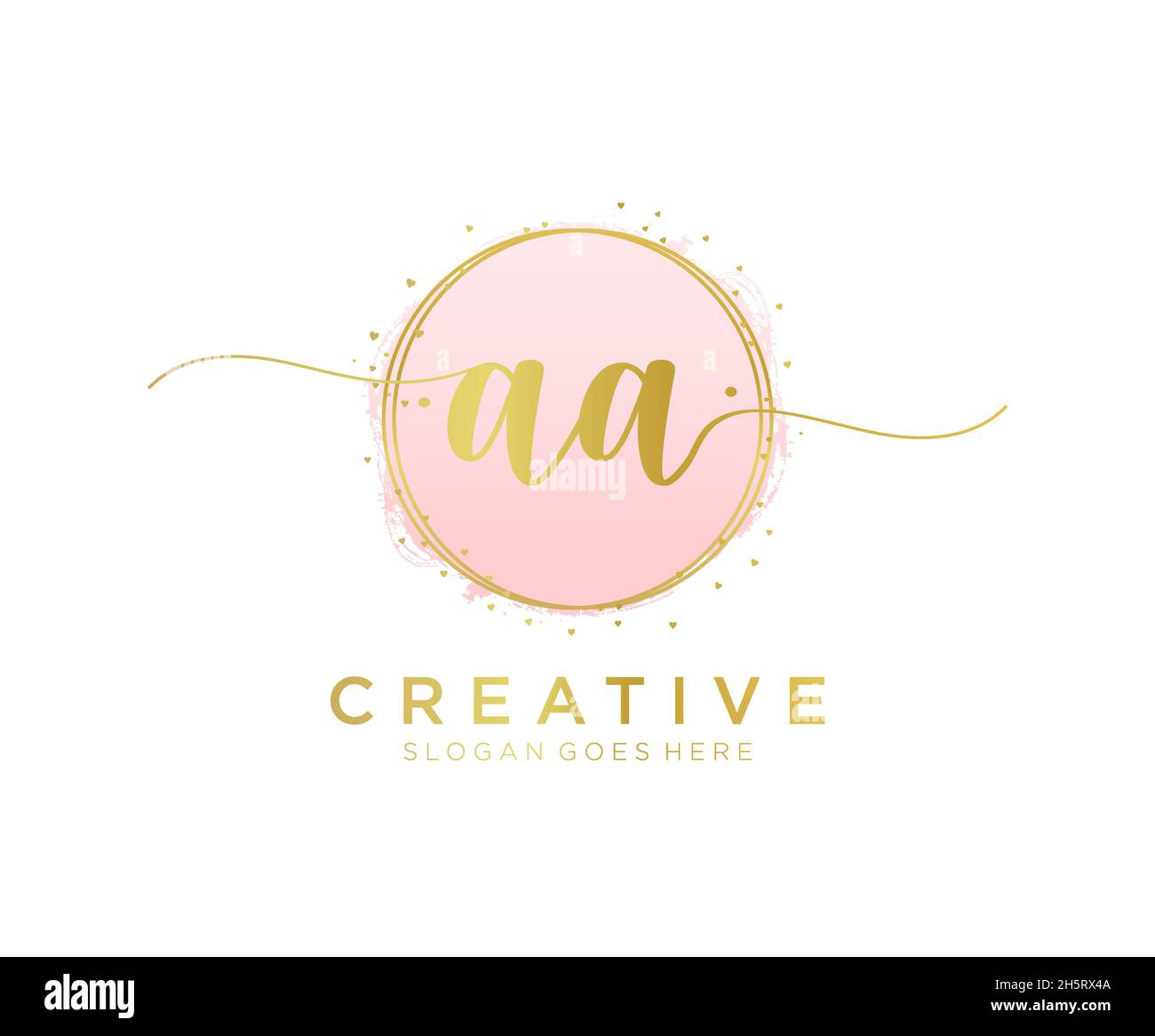 AA feminine logo. Usable for Nature, Salon, Spa, Cosmetic and Beauty ...