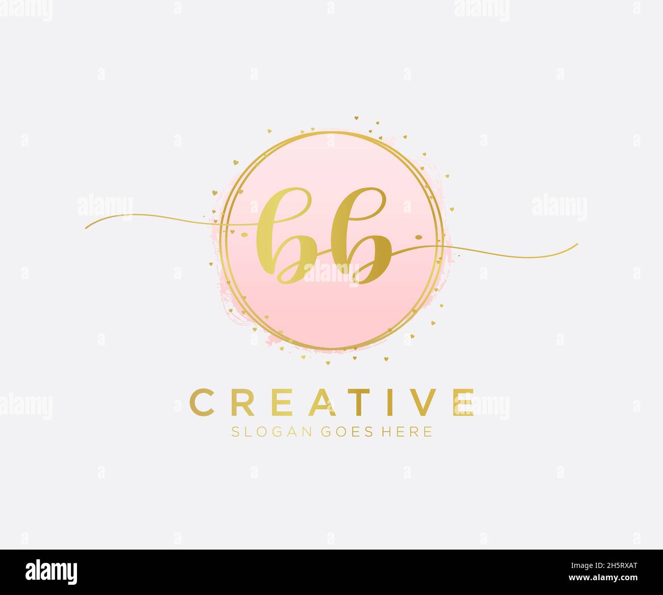 BB feminine logo. Usable for Nature, Salon, Spa, Cosmetic and Beauty ...