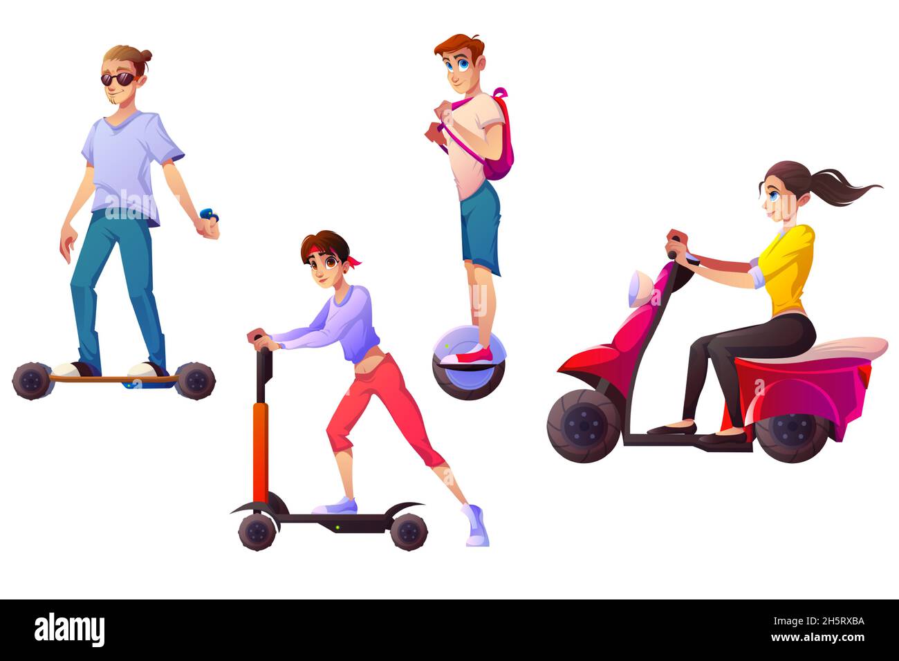 Mobility scooter women Stock Vector Images - Alamy