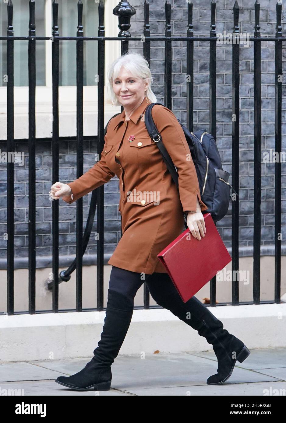 Culture Secretary Nadine Dorries arrives in Downing Street, London, ahead of the government's ...