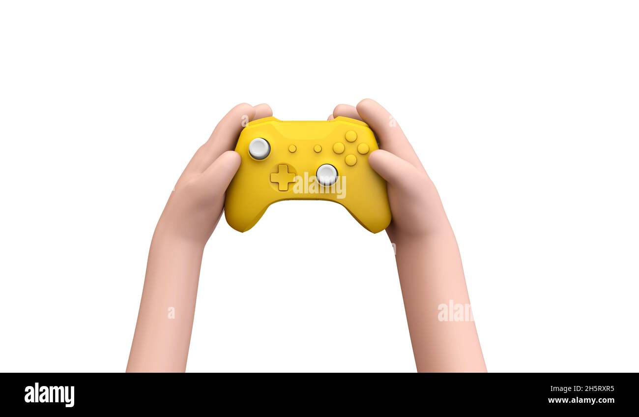 Game controller holding Cut Out Stock Images & Pictures - Alamy