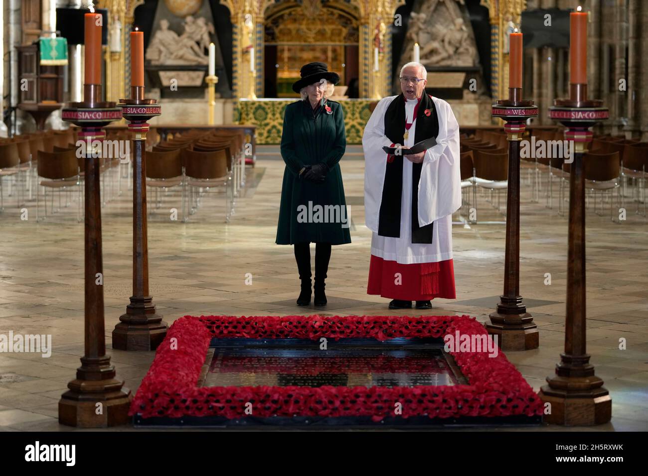 The Duchess of Cornwall and the Dean of Westminster, the Very Reverend ...