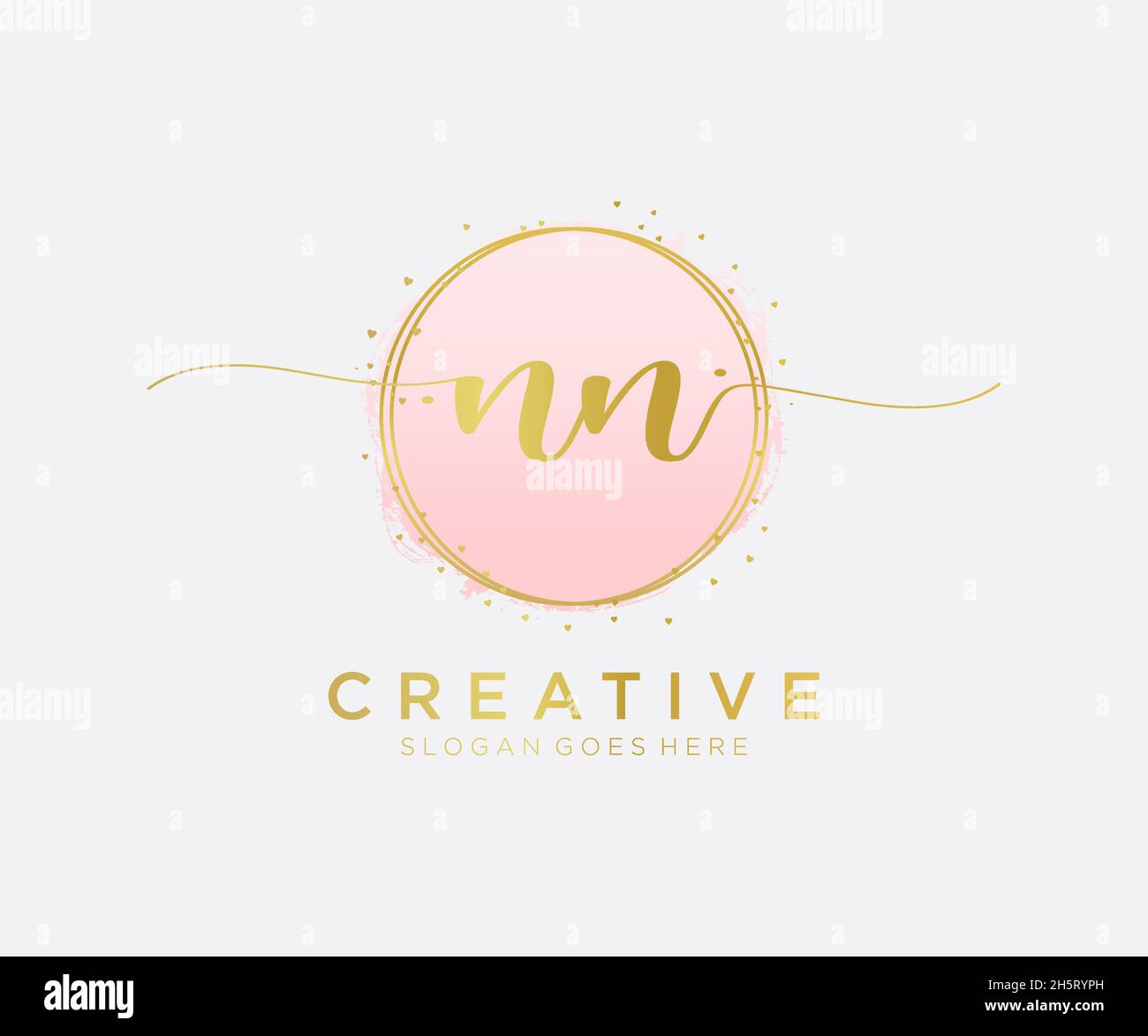 NN feminine logo. Usable for Nature, Salon, Spa, Cosmetic and Beauty ...