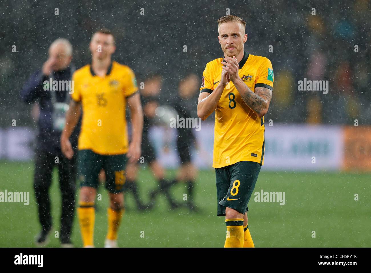Sydney, Australia. 11th Nov, 2021. James Jeggo of Australia thanks the ...