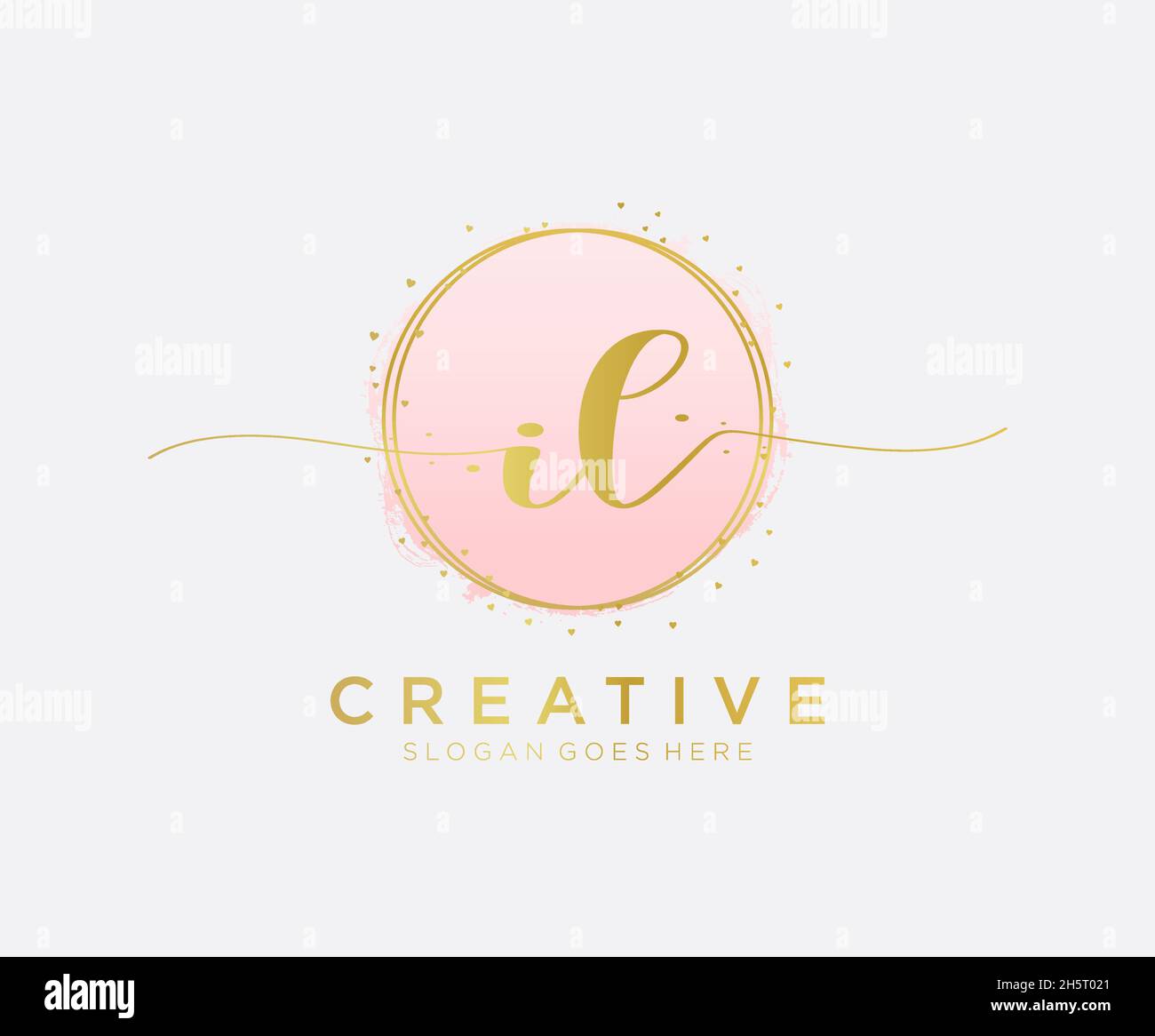 IL feminine logo. Usable for Nature, Salon, Spa, Cosmetic and Beauty ...