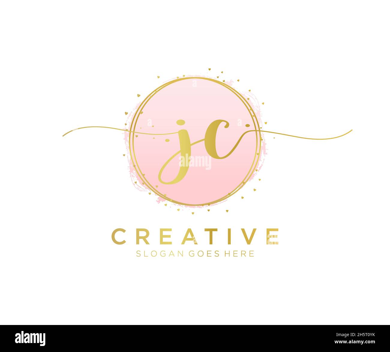 JC feminine logo. Usable for Nature, Salon, Spa, Cosmetic and Beauty ...