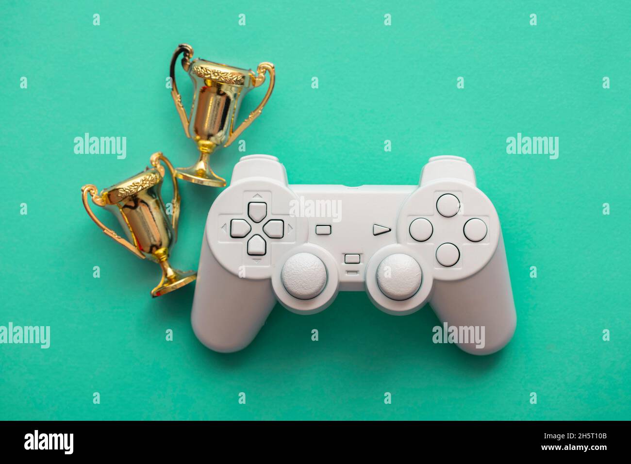 Video game esports winning competition background. Game controller with ...