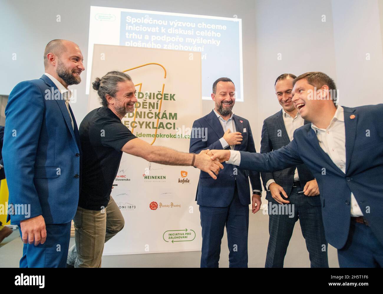 Prague, Czech Republic. 11th Nov, 2021. CEOs of five Czech leading ...