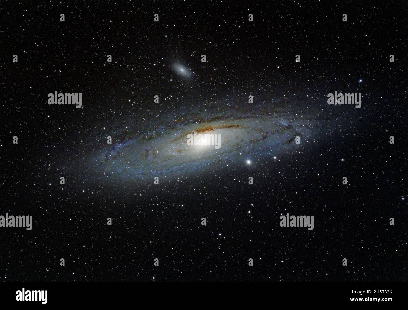 Andromeda galaxy (M31) seen in late autumn in Northern hemisphere Stock ...