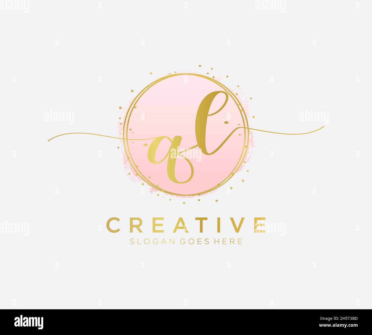 QL feminine logo. Usable for Nature, Salon, Spa, Cosmetic and Beauty ...