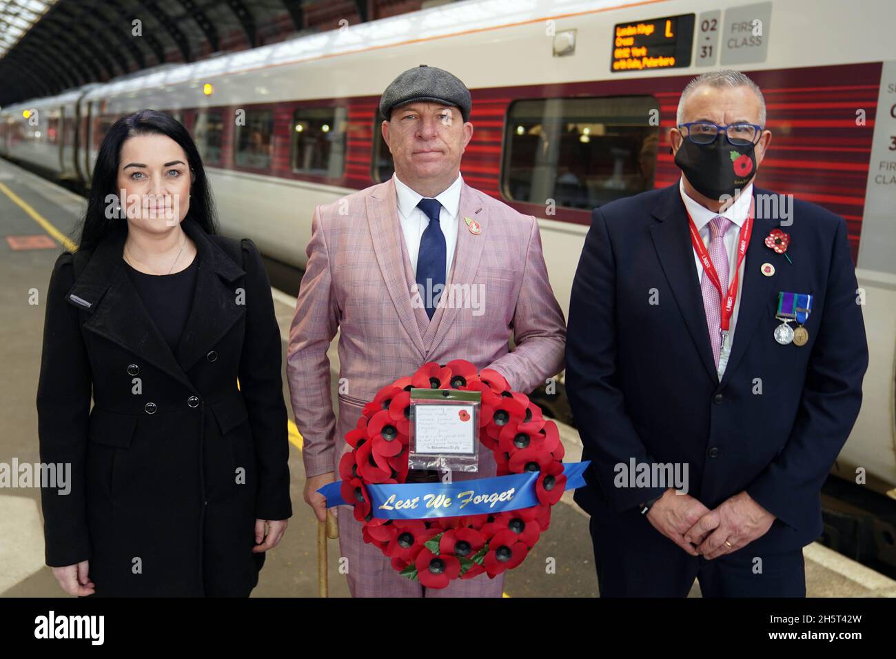 EDITORIAL USE ONLY Kelly Major from We Are With You charity and Veteran ...