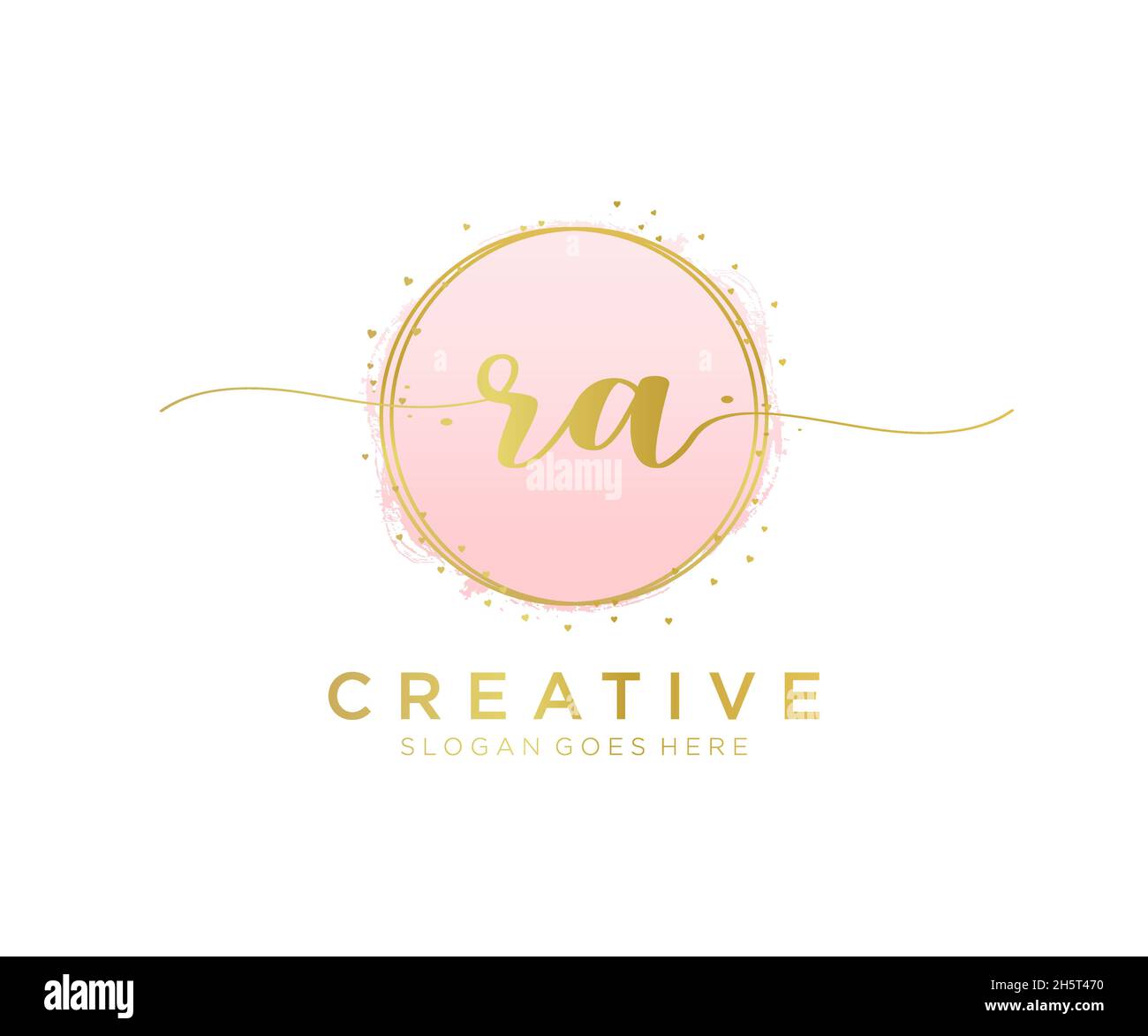 RA feminine logo. Usable for Nature, Salon, Spa, Cosmetic and Beauty ...
