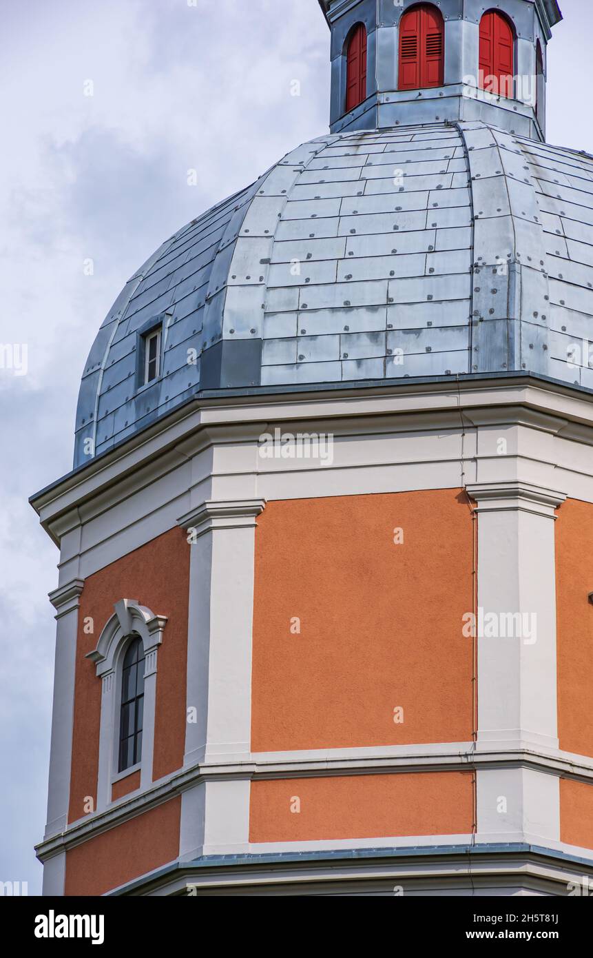 The historic neo-Baroque style water tower in Kollmans Park, a landmark ...
