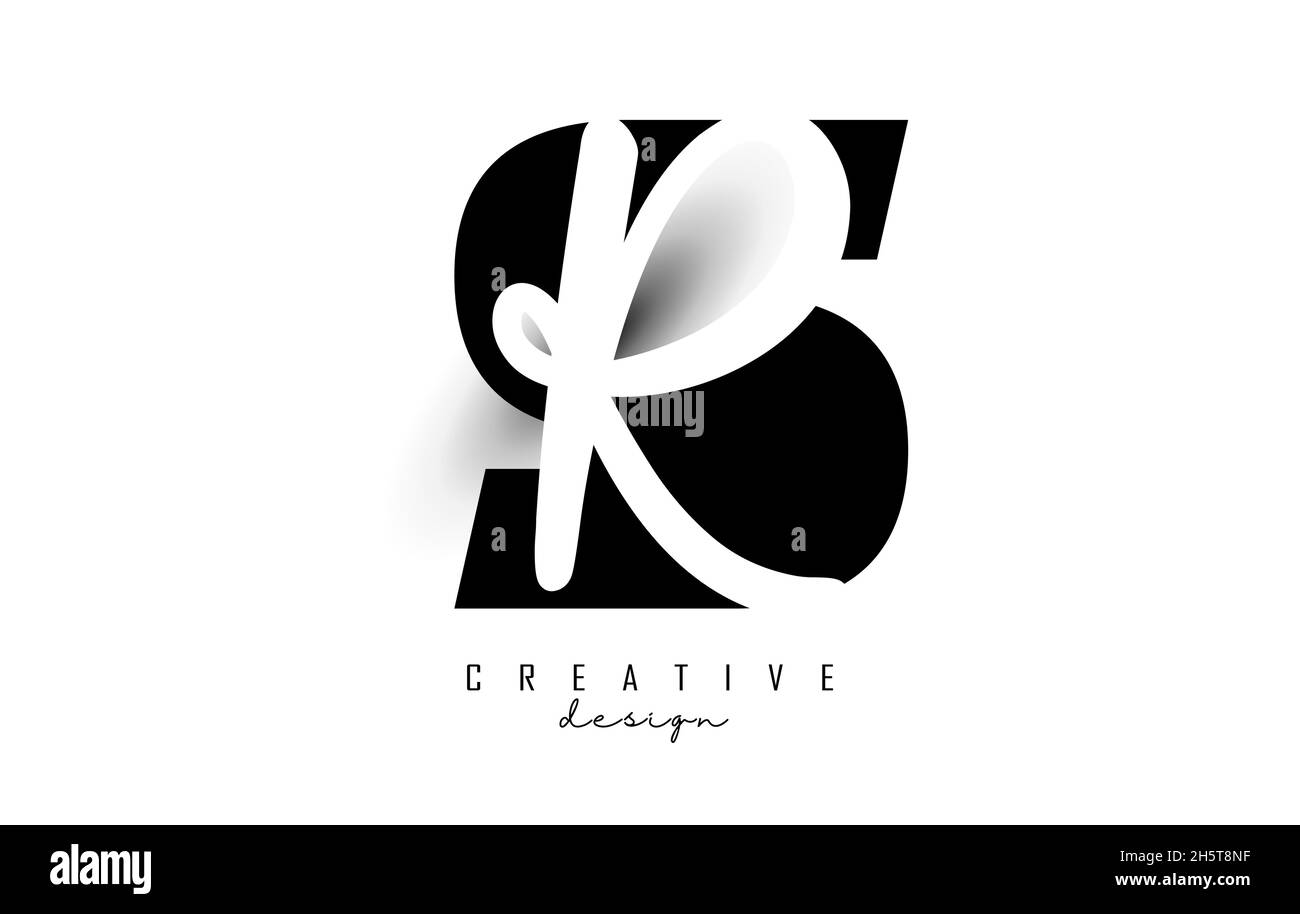 Letters SR logo with a minimalist design. Letters S and R with ...