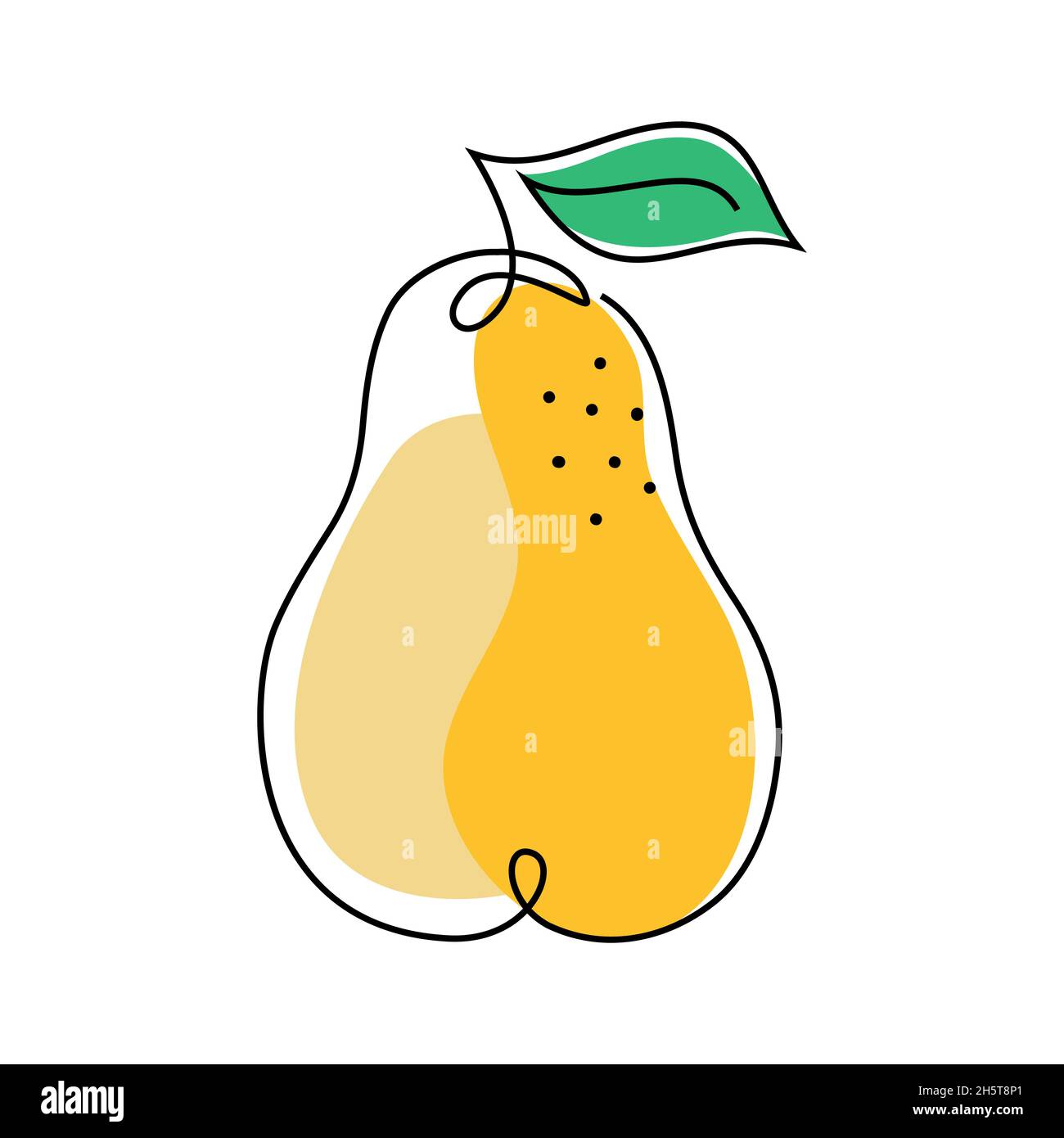 Pear line Stock Vector Images - Alamy