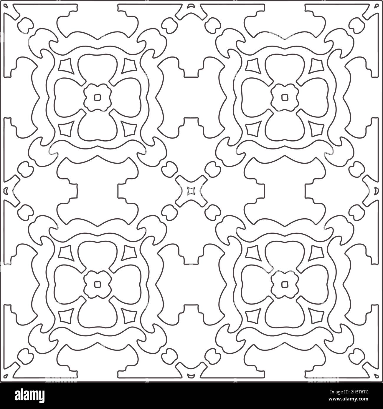 Repeating geometric tiles from striped elements.Modern geometric ...