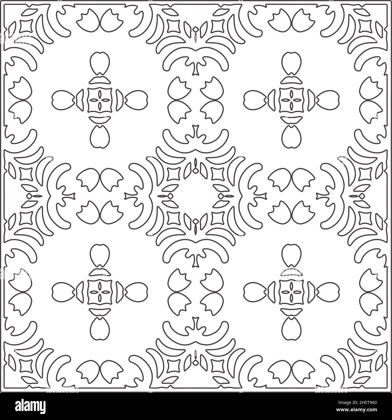 Repeating geometric tiles from striped elements.Modern geometric ...