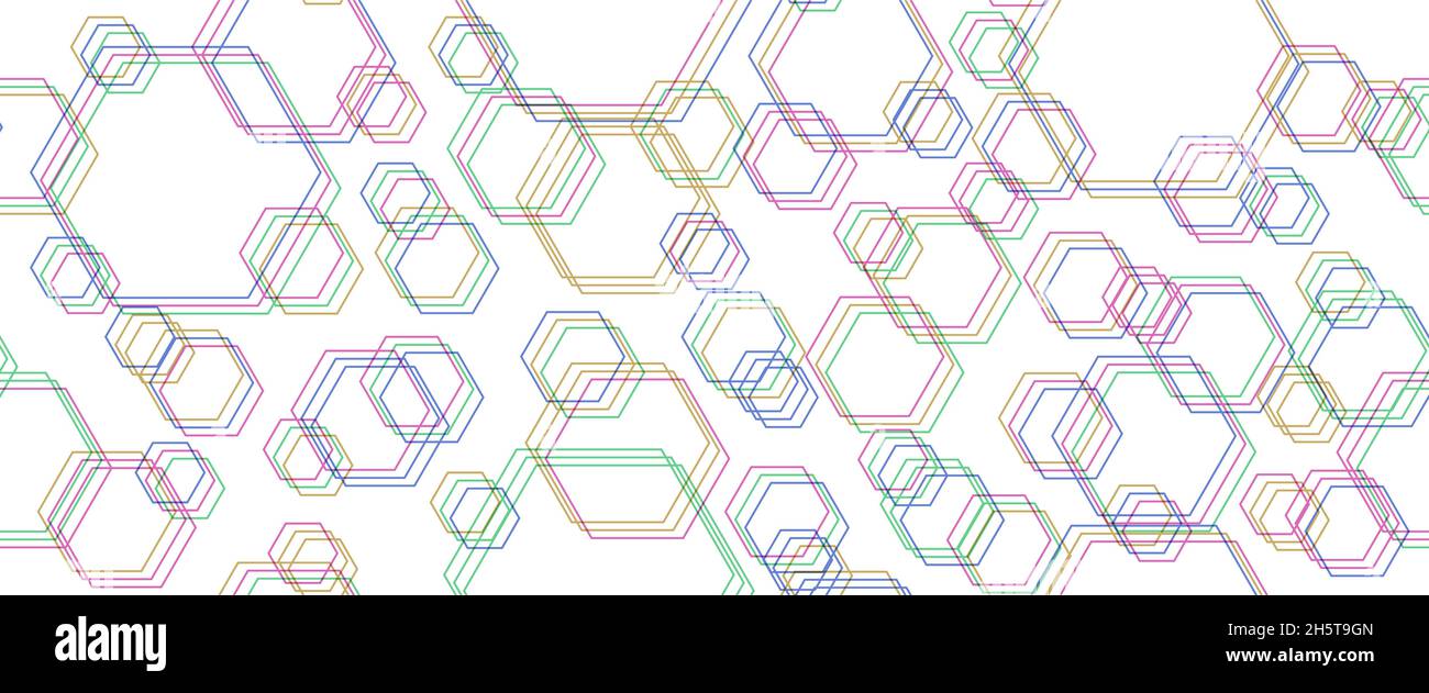 Seamless hexagon pattern for banners, covers, brochures, textiles ...