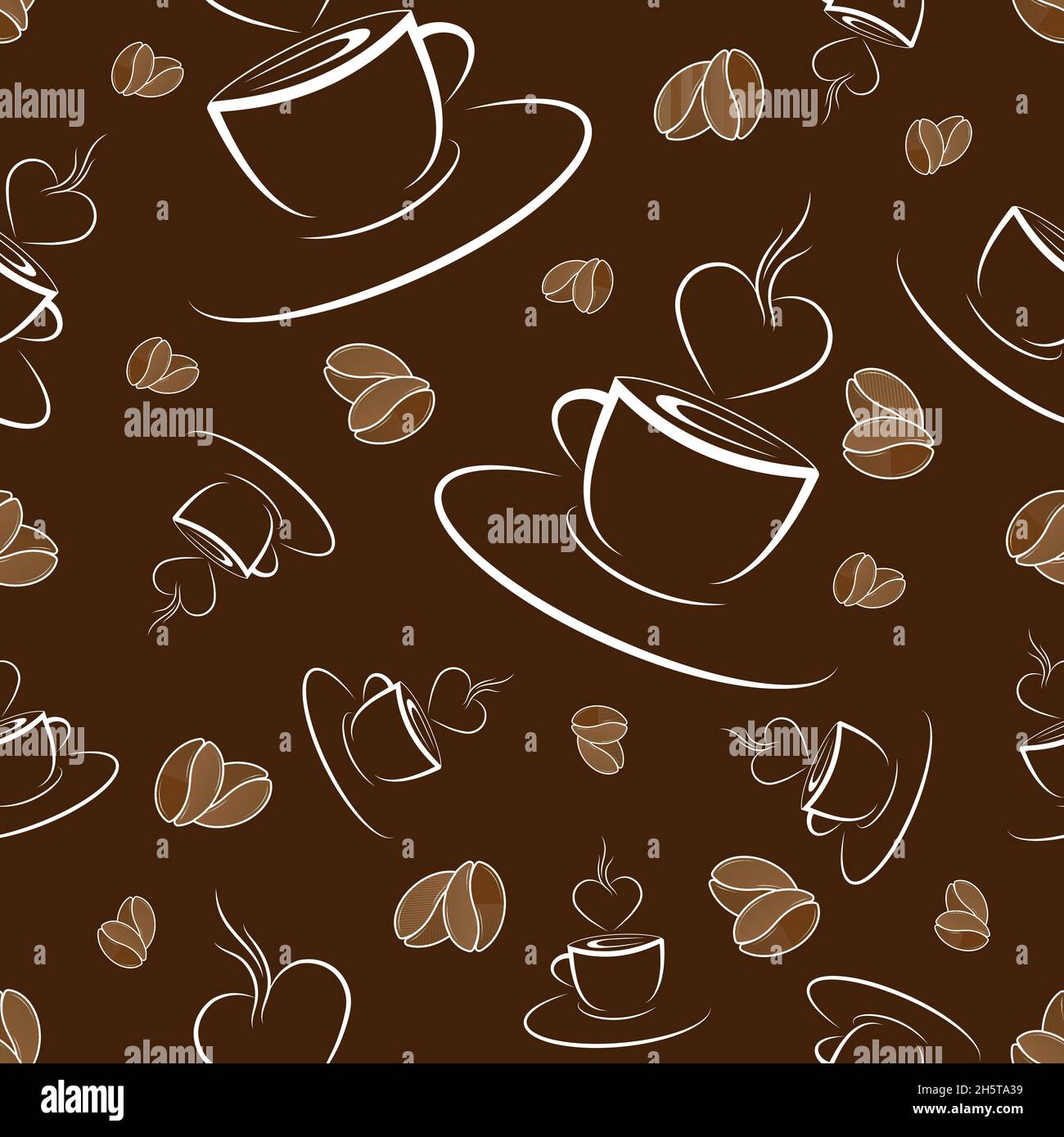 Seamless coffee pattern for banners, covers, brochures, textiles ...