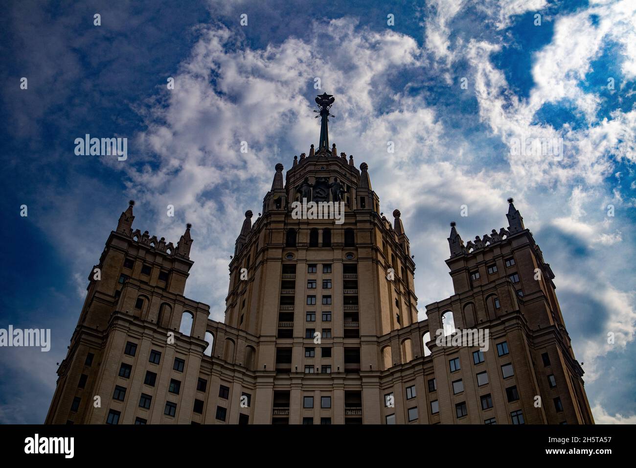 Famous Kotelnicheskaya Embankment building Stock Photo - Alamy