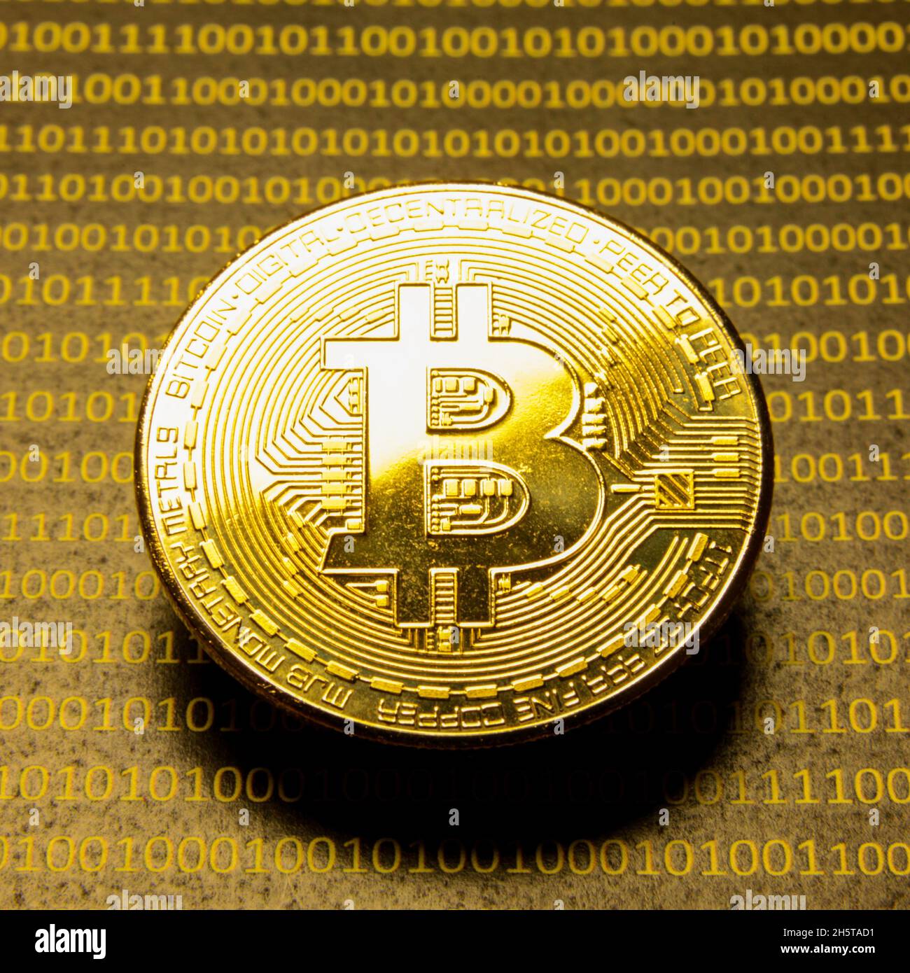 Bitcoin BTC coin digital crypto currency Stock Photo - Alamy