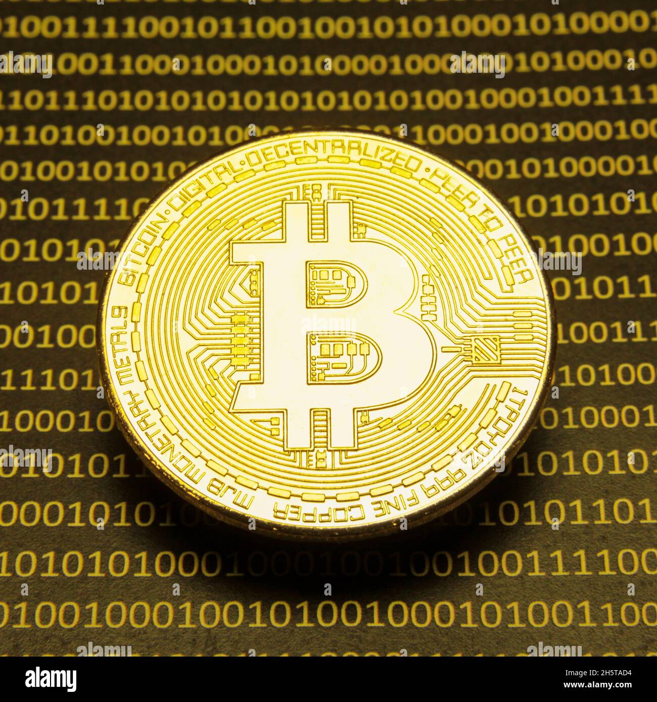 Bitcoin BTC coin digital crypto currency Stock Photo - Alamy