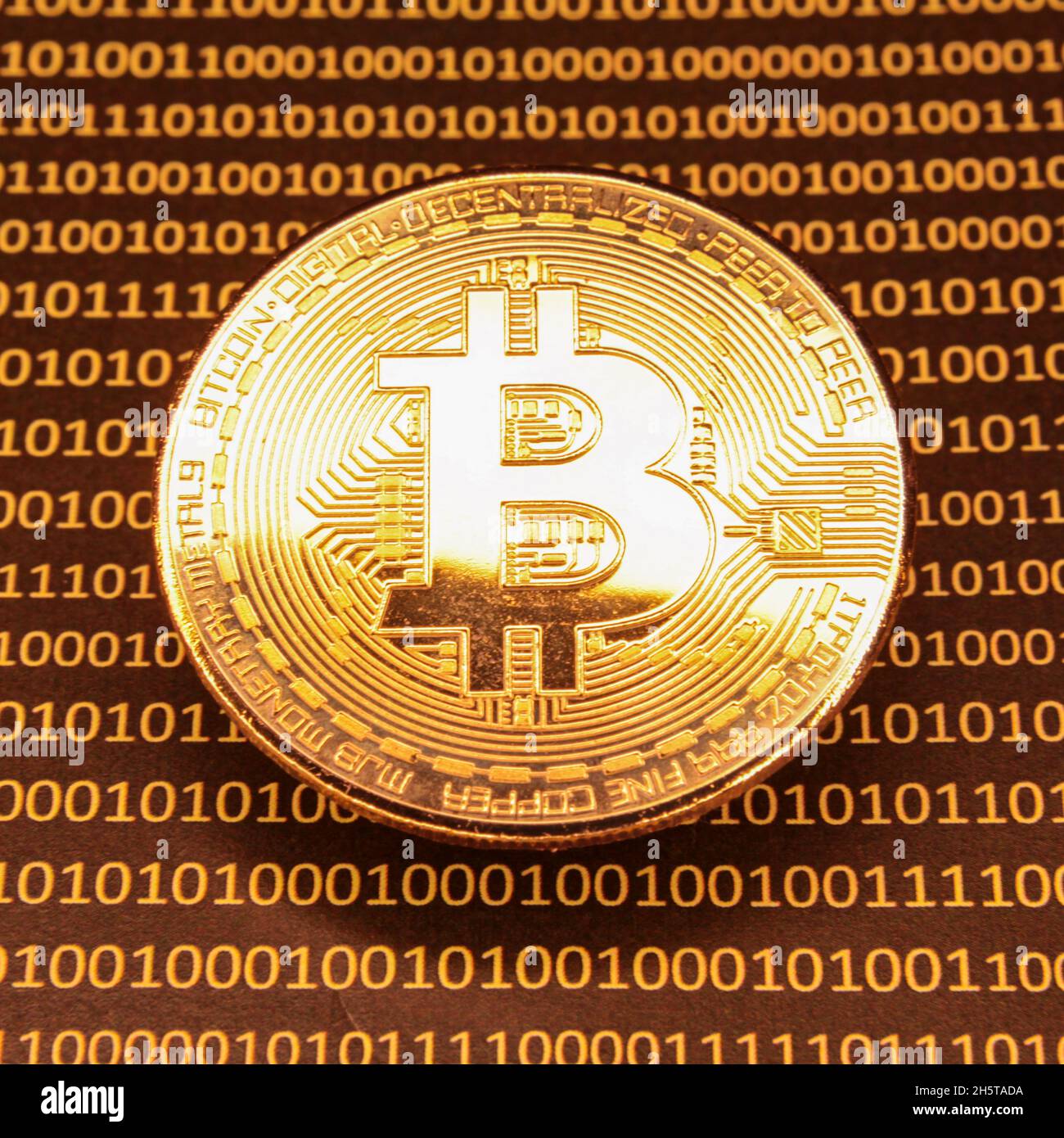 Bitcoin BTC coin digital crypto currency Stock Photo - Alamy
