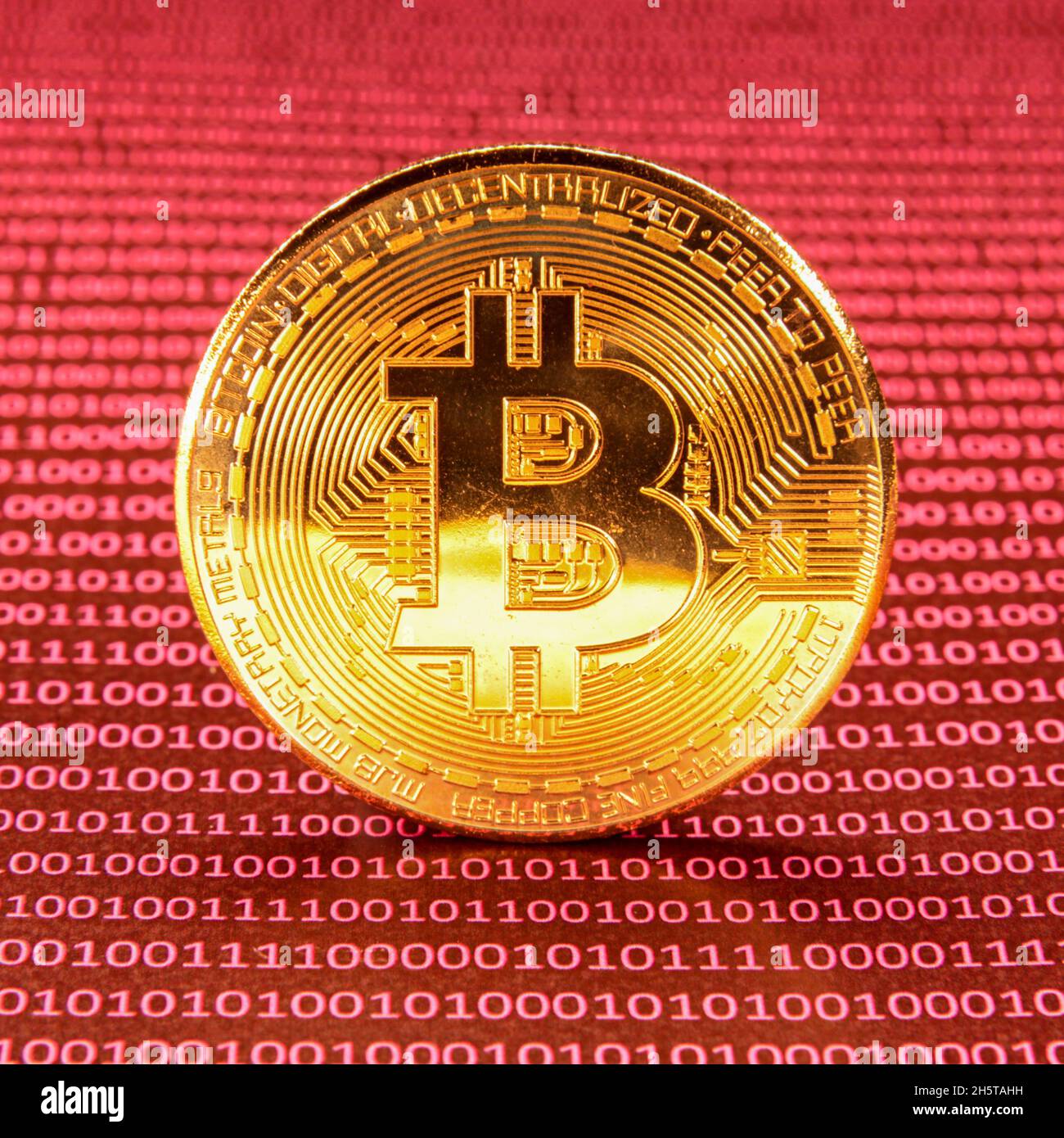 Bitcoin BTC coin digital crypto currency Stock Photo - Alamy