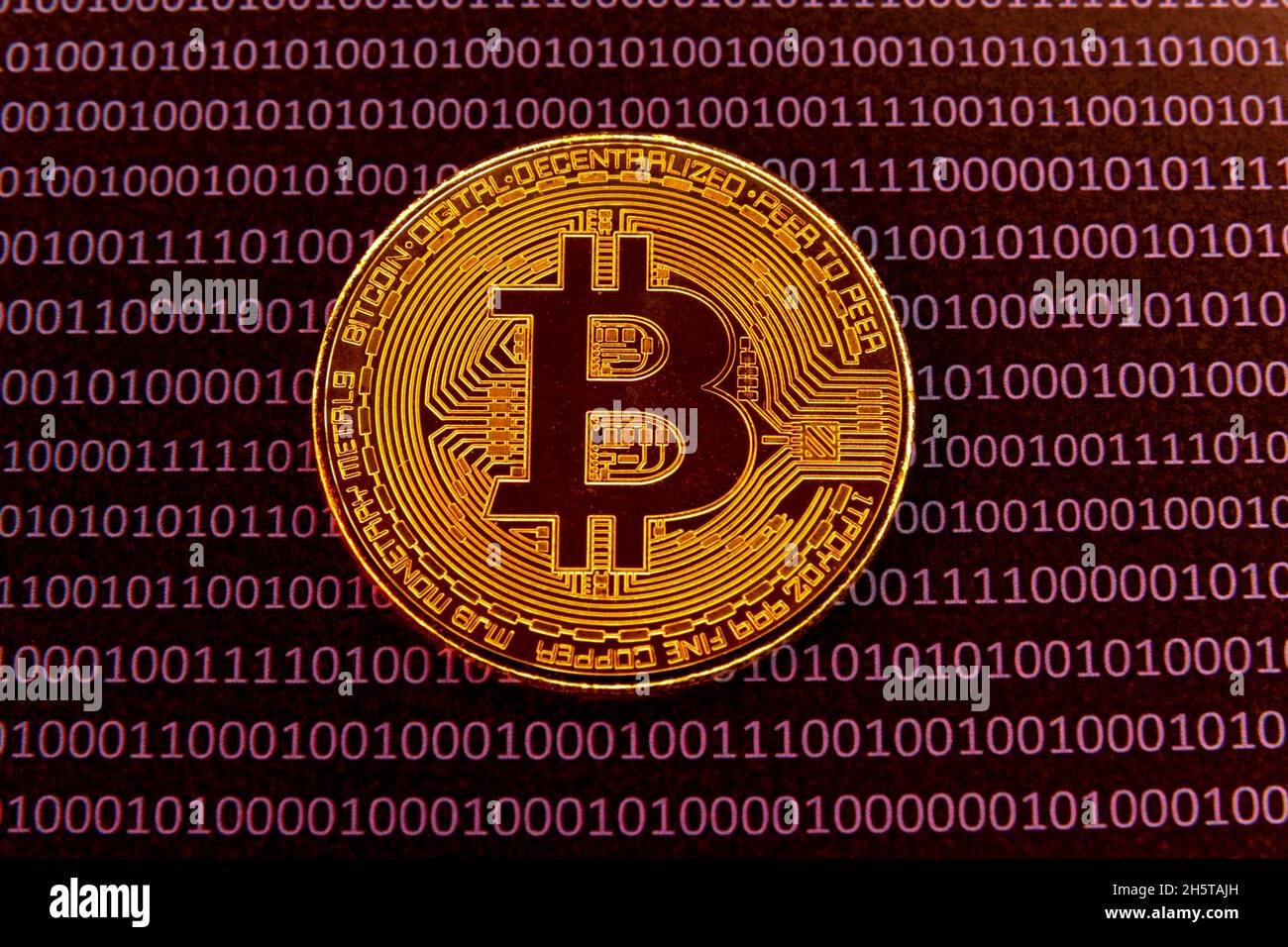 Bitcoin BTC coin digital crypto currency Stock Photo - Alamy