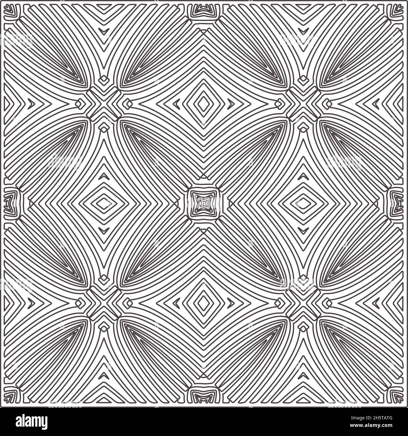 Repeating geometric tiles from striped elements.Modern geometric ...