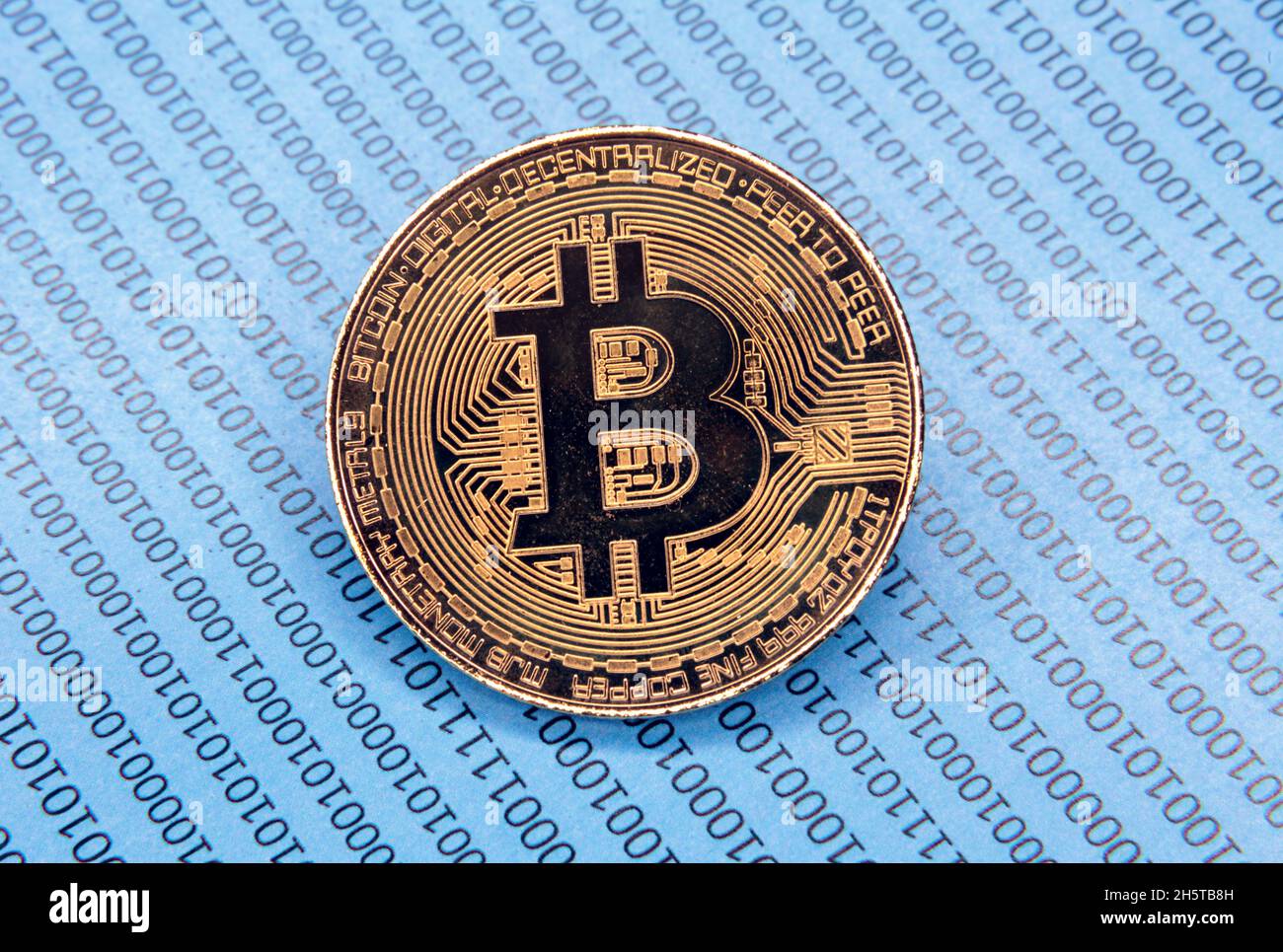 Bitcoin BTC coin digital crypto currency Stock Photo - Alamy